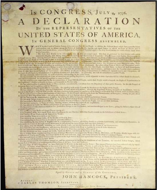 Download The Dunlap Broadside - Declaration Of Independence Png ...