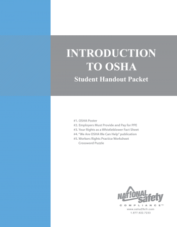 Download Transparent Introduction To Osha: Student Handout Packet [book ...