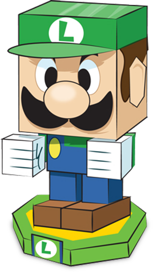 Download Paper Luigi - Mario And Luigi Paper Jam Papercraft Luigi ...