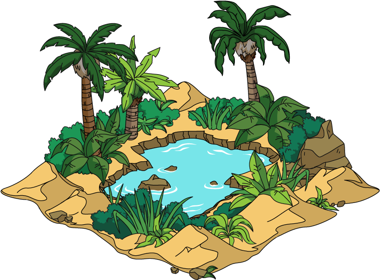 Download Tmp Decoration Oasis@4x2142751161 - Desert Oasis Png - Full ...