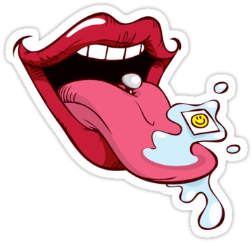 Download Transparent Acid, Sticker, And Cool Image - Acid On Tongue ...