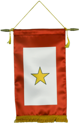 Download Gold Star Banner - Flag - Full Size PNG Image - PNGkit