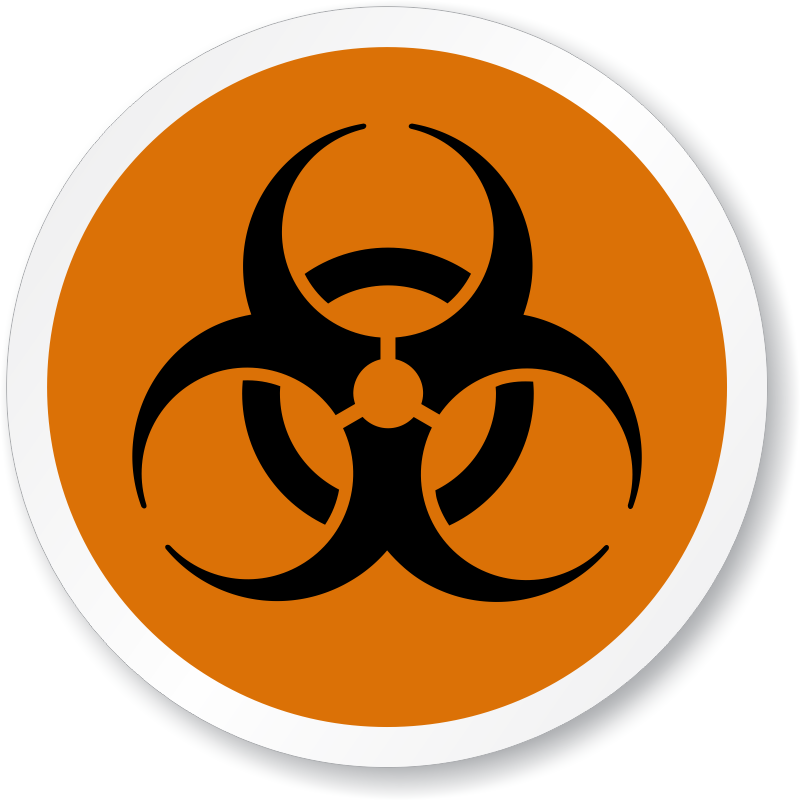 Download Transparent Biohazard Symbol Iso Circle Sign - Biohazard ...