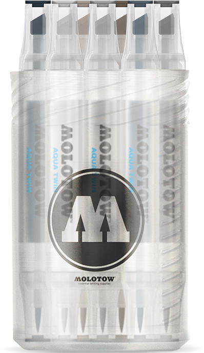 Download Molotow Aqua Twin Complete Set Grey - Molotow Aqua Twin ...