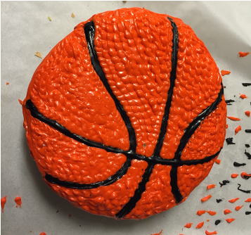 Download Basketball Doughnut Large Round - Basketball Donut - Full Size ...