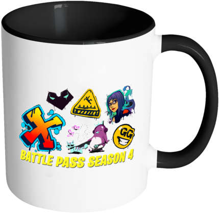 Download Transparent Fortnite Season 4 Spray Ceramic Mug - Mental ...