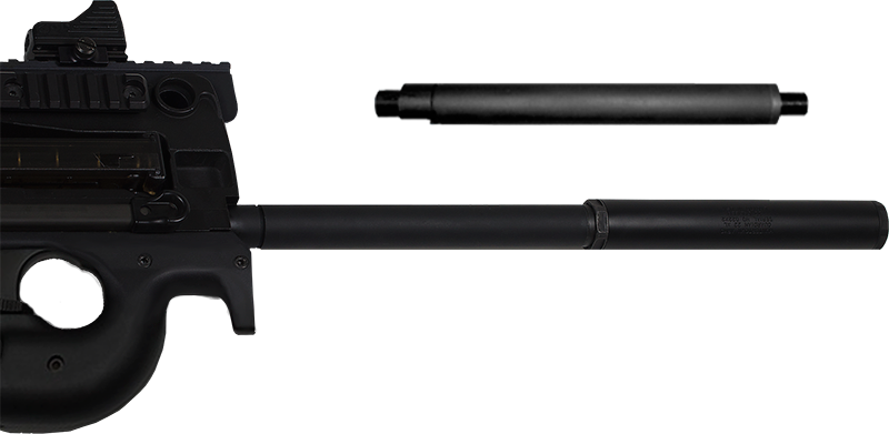 Download Ps90 Threaded Barrel Shroud - P90 Barrel - Full Size PNG Image ...