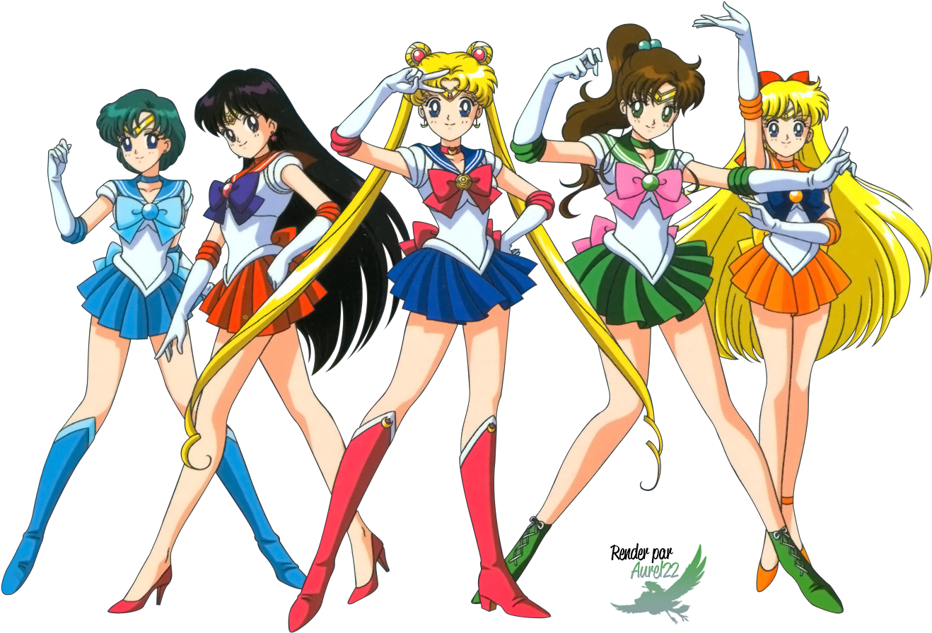 Download The Inner Senshi - Character Of Sailor Moon - Full Size PNG ...