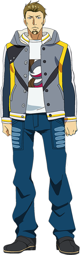 Download Banjou Anime Design Front View - Banjou Kazuichi - Full Size ...