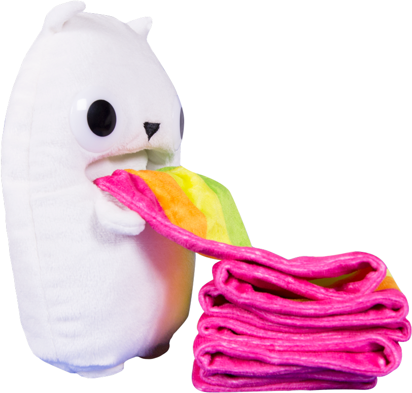 Download Rainbow-ralphing Cat Plush Scarf From Exploding Kittens ...