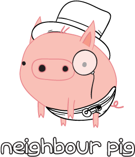 Download Fancy-pig - Cartoon - Full Size PNG Image - PNGkit