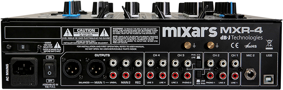 Download Mixars Mxr-4 4 Channel Mixer Pro Dj Mixer - Mixars Mxr4 4 ...