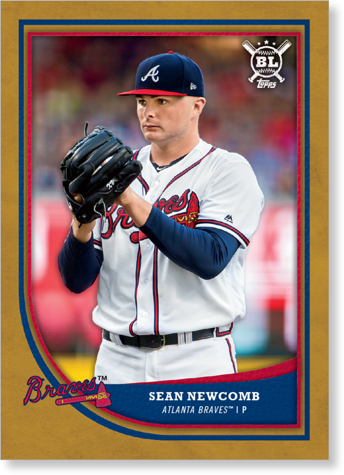 Download 2018 Topps Big League Baseball Sean Newcomb Base Poster - Full ...