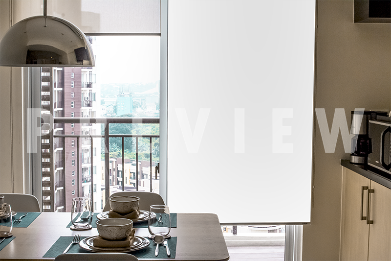 Download Vertical Banner Inside A Fine Kitchen With A Street - Window ...