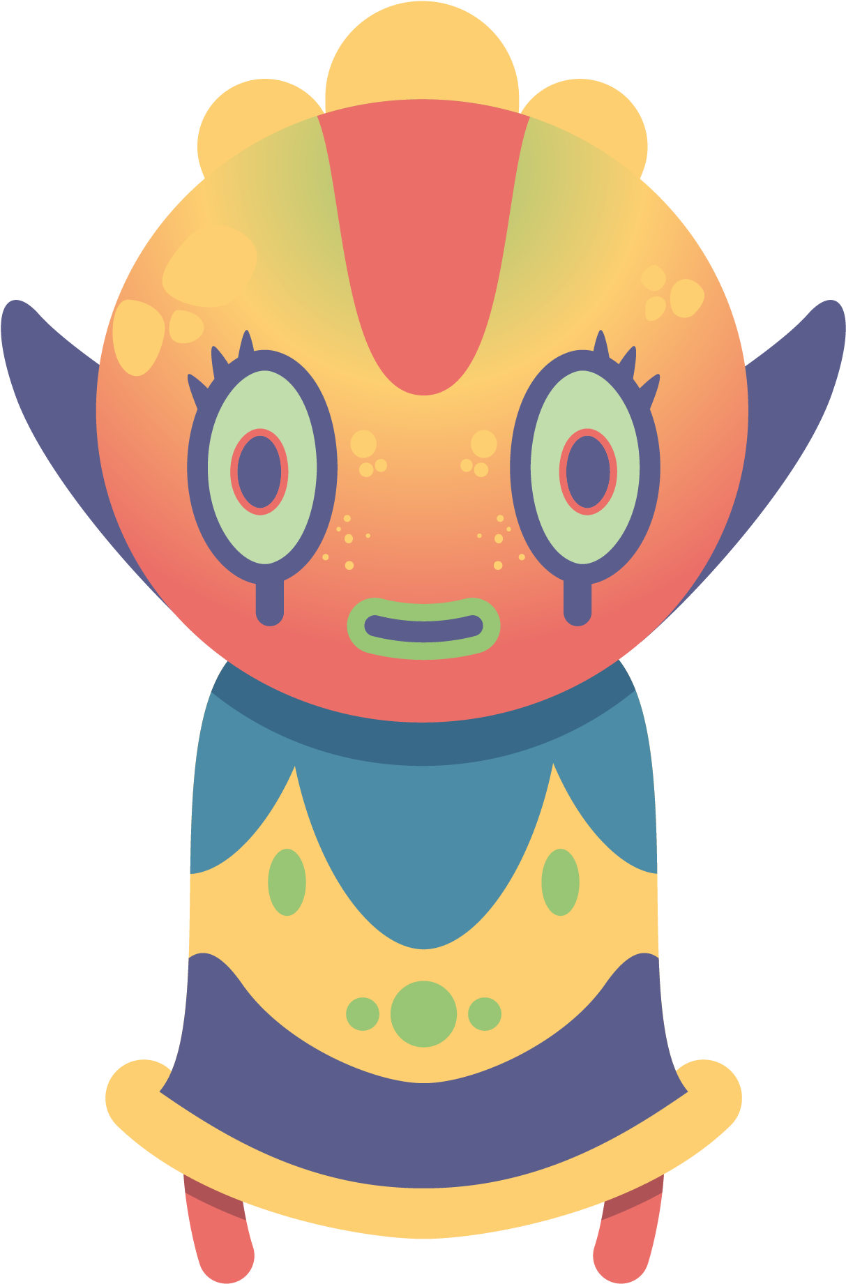 Download Cute Monster Pack On Behance - Cartoon - Full Size PNG Image ...