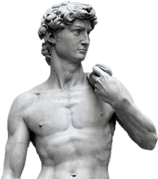 Download The Art Of Reality - David Transparent Background Statue ...