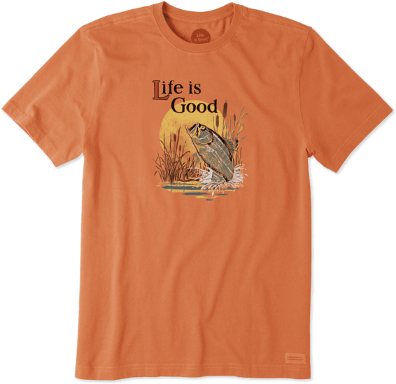 Download Life Is Good Men"s Crusher Tee Good Vibes Flag - Pacific ...