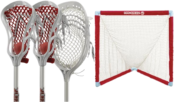 Download Mini Goal With Netting (2) Mini Lax Sticks Mini Goalie ...