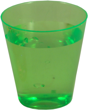 Download Neon Green Plastic Shot Glass - Pint Glass - Full Size PNG ...
