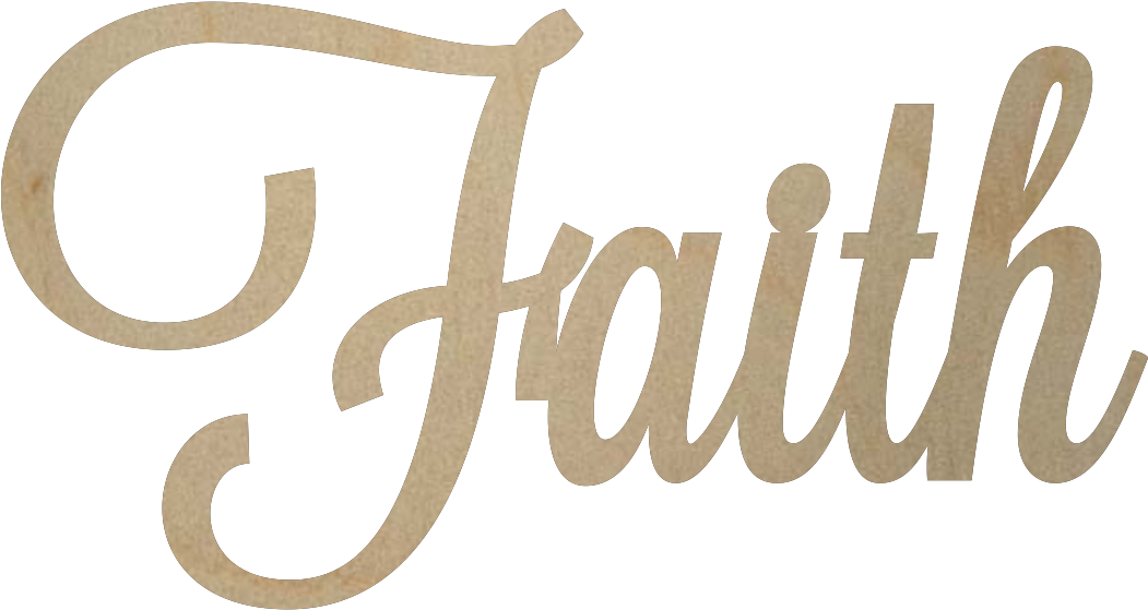Download Faith Wooden Word Cutout - Wall Sticker Faith And Love - Full ...