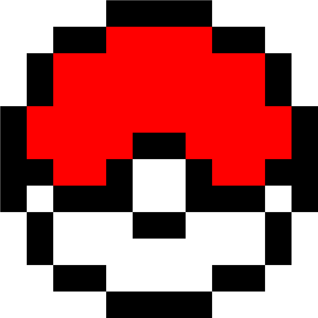Download Pokeball - Pokemon Ball 8 Bit - Full Size PNG Image - PNGkit