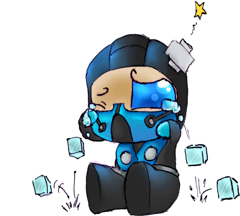 Download Drawn Predator Sub Zero - Sub Zero Sad - Full Size PNG Image ...