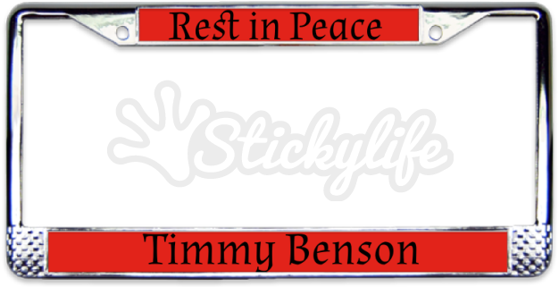 Download Rip Chrome License Plate Frame - Sign - Full Size PNG Image ...