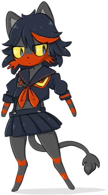 Download Ryuko Matoi - Cartoon - Full Size PNG Image - PNGkit