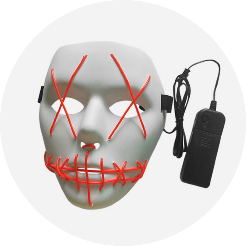 Download The Purge Led Light Up Mask - Mask - Full Size PNG Image - PNGkit