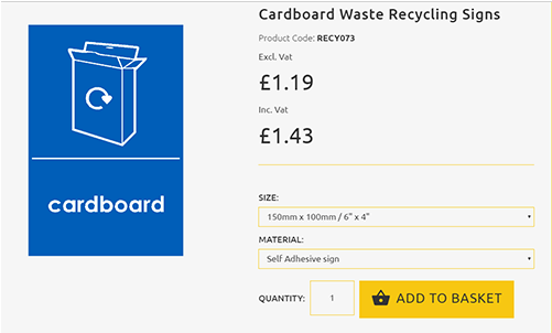 Download Cardboard Waste Recycling Sign - Full Size PNG Image - PNGkit