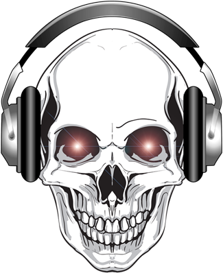 Download Red Eye Dj Skull Bone - Skull Gamer - Full Size PNG Image - PNGkit