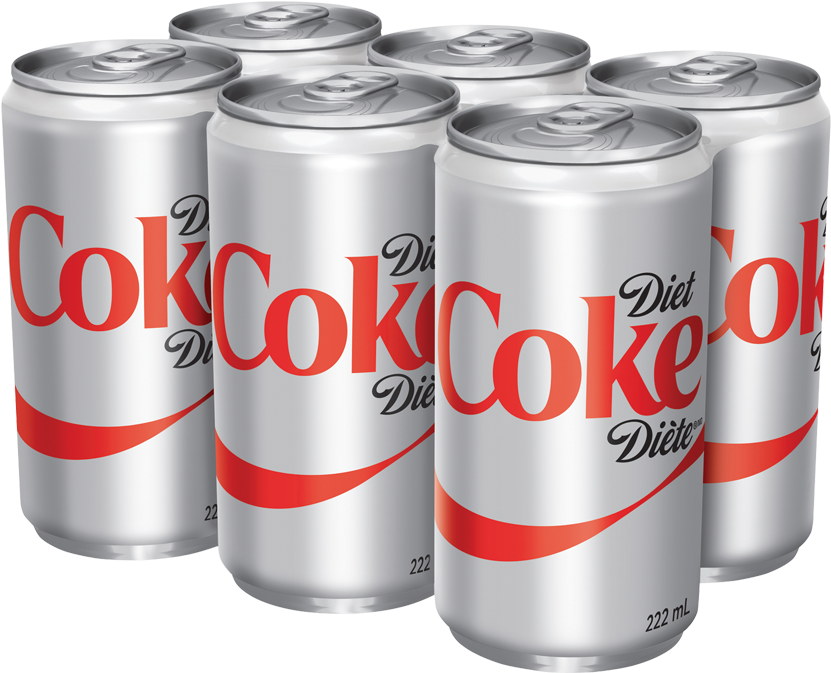 Download Product Image - Coca-cola Diet Coke 6x222ml - Full Size PNG ...