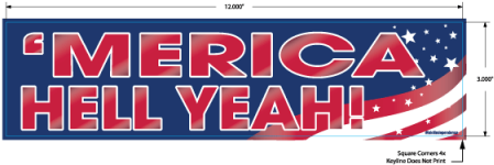 Download Merica Hell Yeah Decal - Decal - Full Size PNG Image - PNGkit