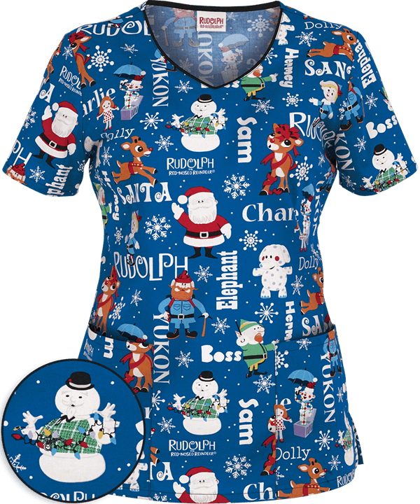 Download Christmas Scrubs Cherokee Tooniforms Rudolphs Misfits ...