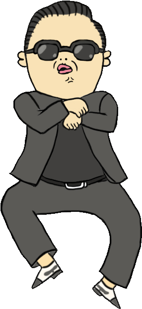 Download Clique Para Expandir E Salvar - Oppa Gangnam Style Vector ...