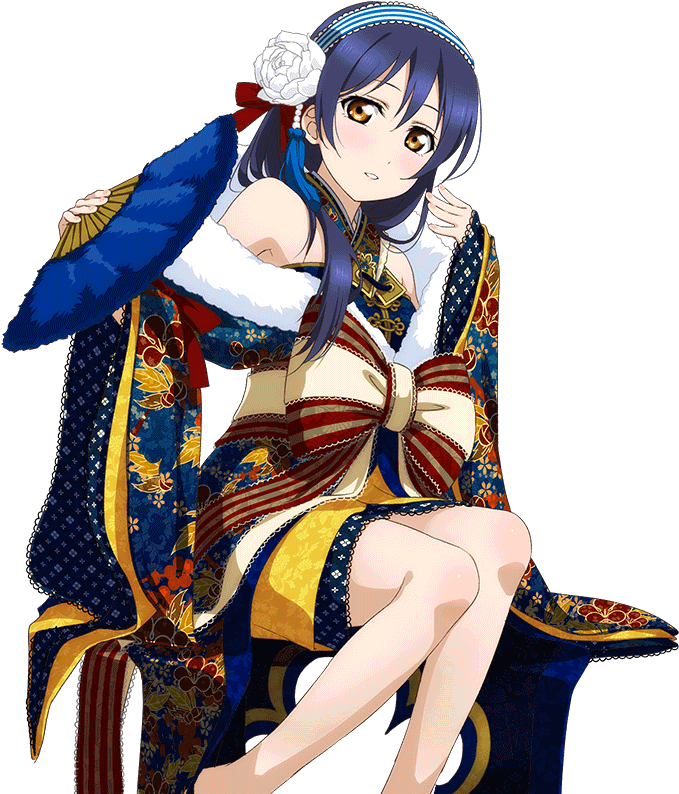 Download Transparent - Idolized - Love Live Umi Kimono - Full Size PNG ...