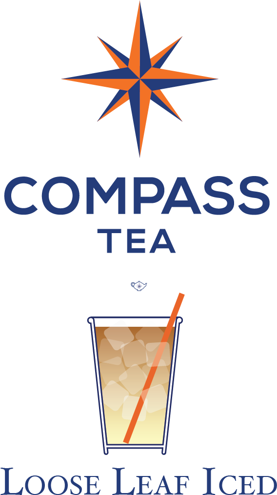 Download Loose Leaf Iced Tea - Compass Coffee Logo - Full Size PNG ...