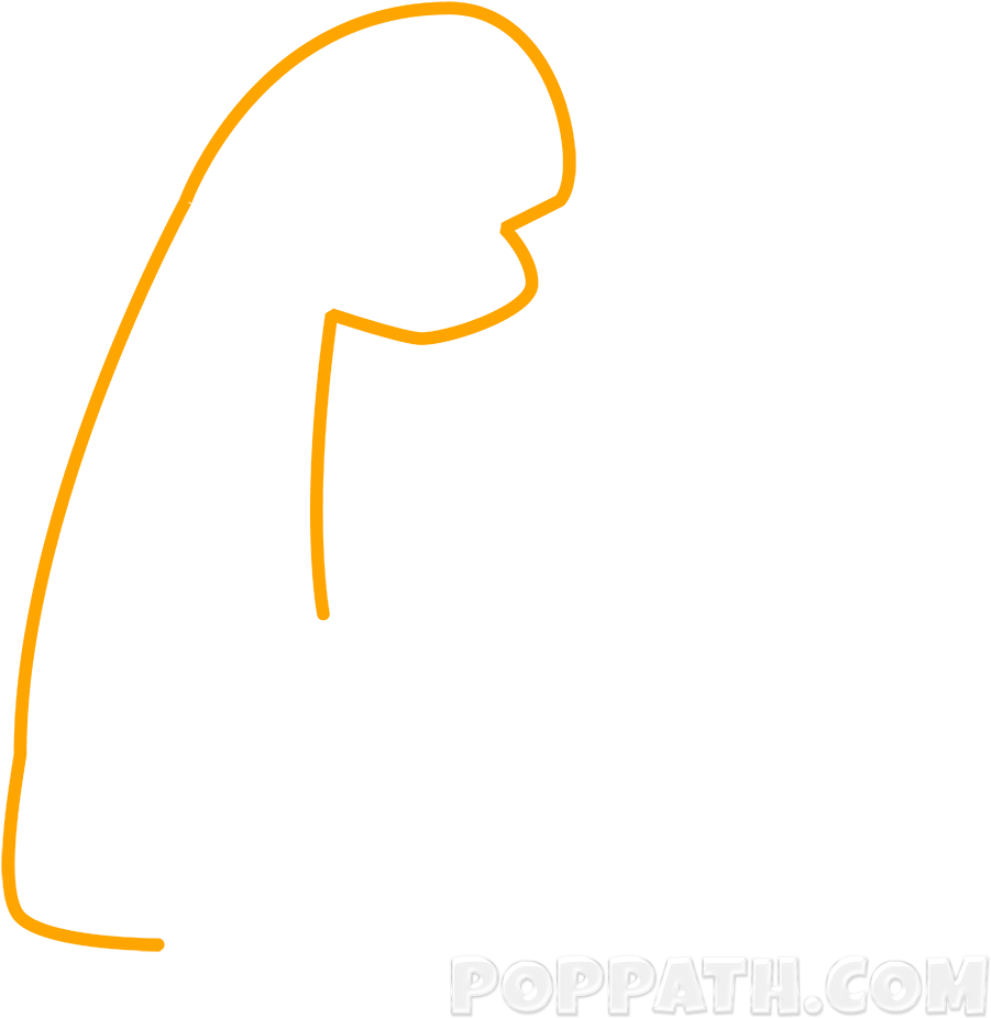 Download Begin With Sketching A Fist Shape With An Arm - Full Size PNG ...