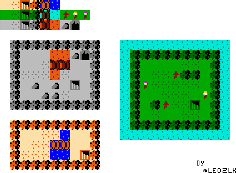 Download Transparent 8bit Zelda-like - Zelda 8 Bit Tileset - PNGkit