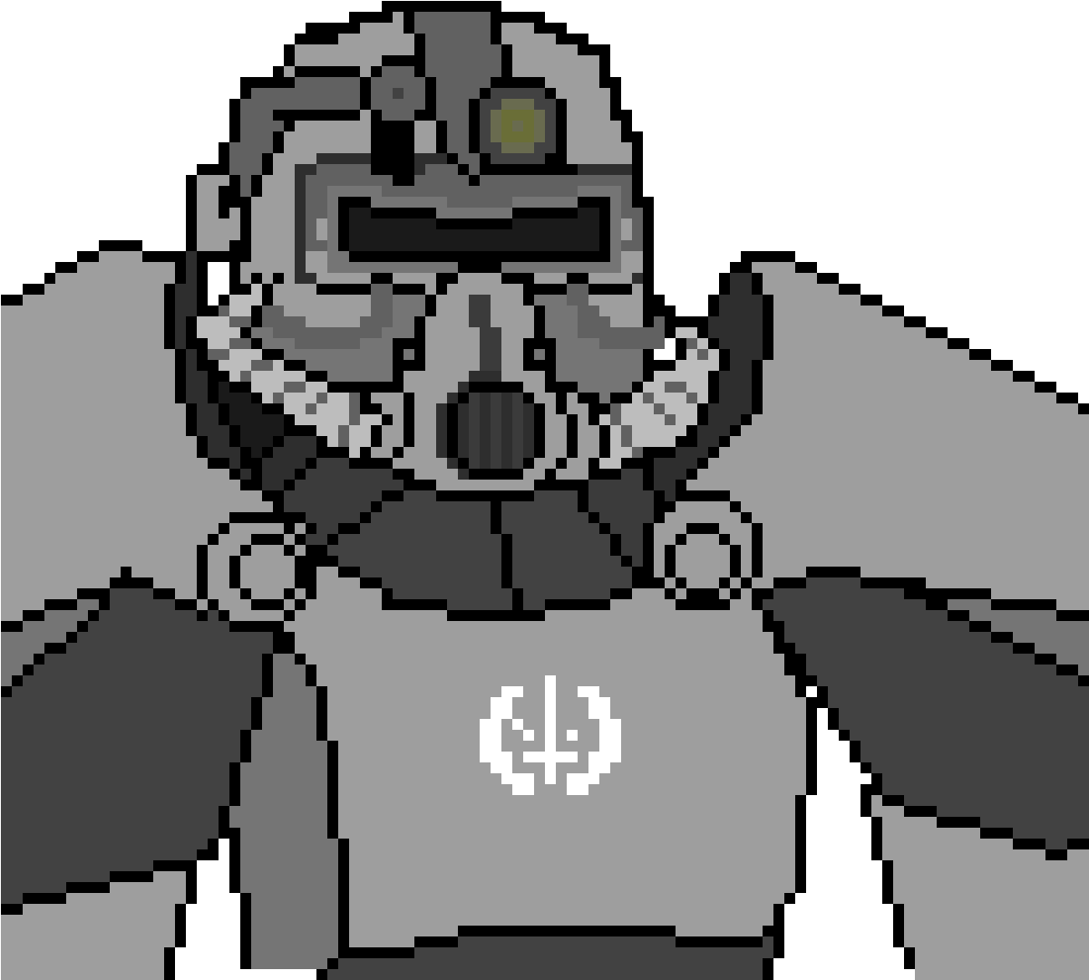 Download Brotherhood Of Steel T-51 Power Armor - Cartoon - Full Size ...