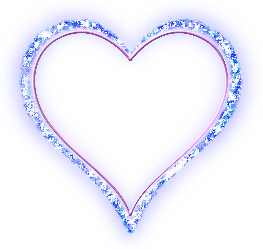 Download Transparent Heart Design Texture Diamond Jewel Glow Blue Neon ...