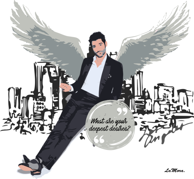 Download Lucifer Fan Art - Lucifer Serie Art - Full Size PNG Image - PNGkit