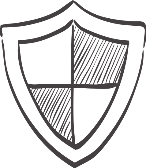 Download Picture Of A Shield - Sketch Of A Shield - Full Size PNG Image ...