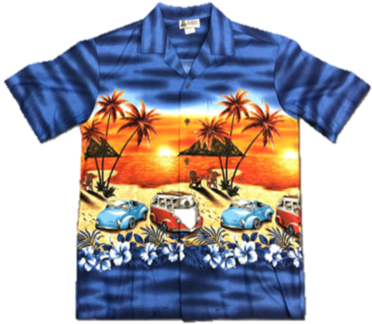 Download 171218 Hawaiian Shirt - 501-465 Rust Aloha Shirt Tropical Palm ...