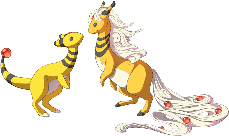 Download Super Hair Mega Ampharos By Mewitti-d6hjyyg - Ampharos And ...