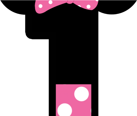 Download Minnie Mouse Clipart Number - Numero 1 Da Minnie Rosa - Full ...