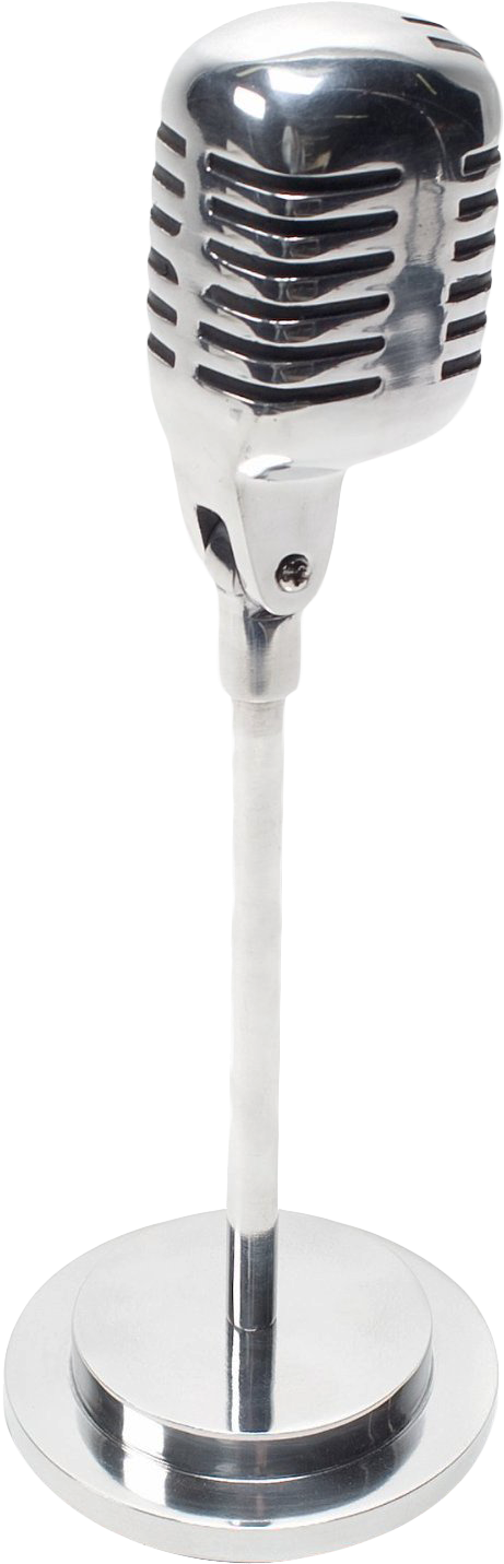 Download Podcast Microphone Png Image - Retro Microphone Miniature ...