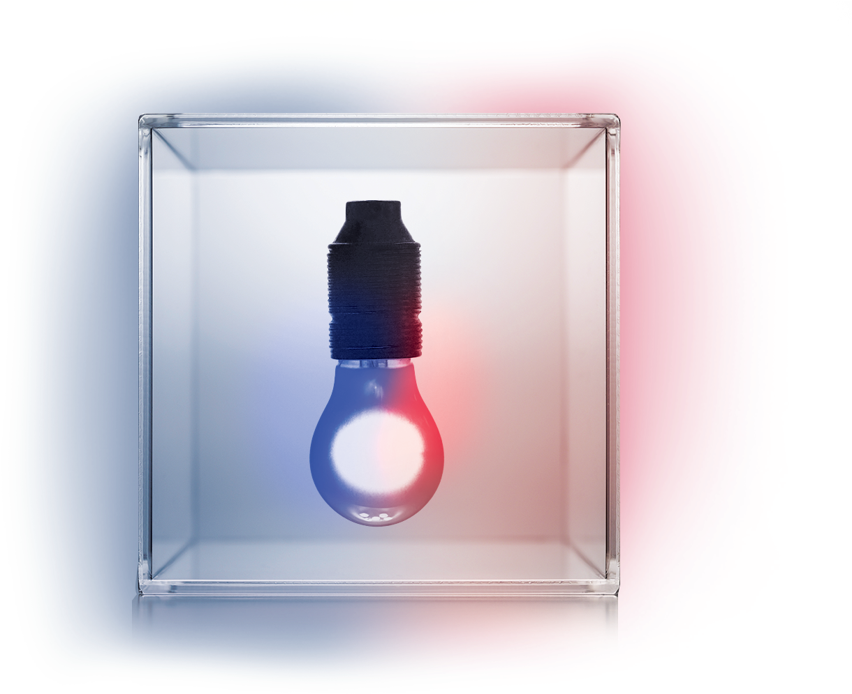 Download Lightbulb Inside Glass Box - Glass - Full Size PNG Image - PNGkit