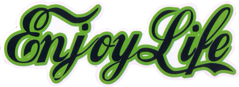 Download Small Bumper Sticker / Decal - Enjoy Life Sticker - Full Size ...