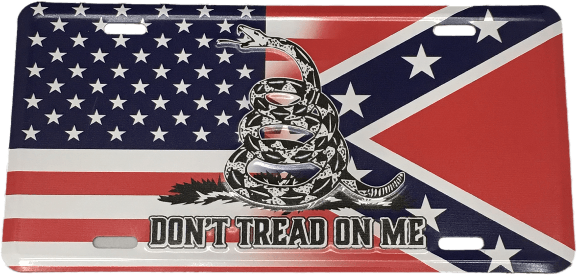 Download Don't Tread On Me Confederate Transition Flag License - Dont ...